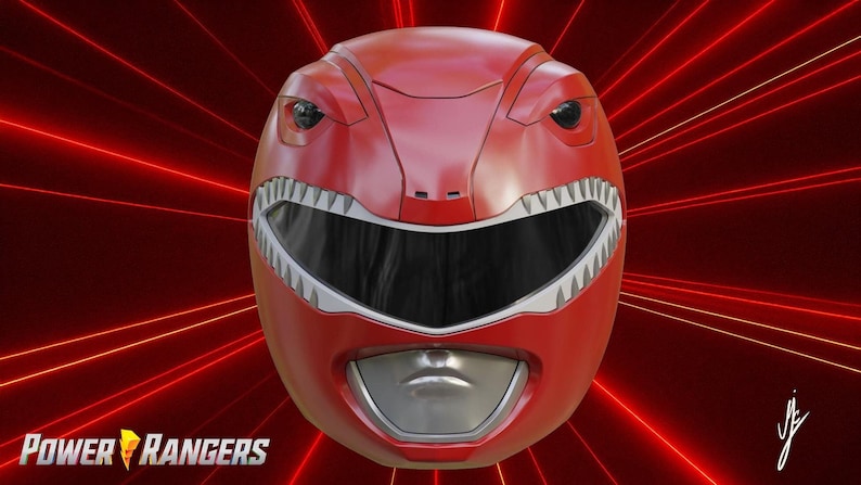 Mighty Morphing Power Rangers - Red Ranger Helmet - 3D Printing Files ...