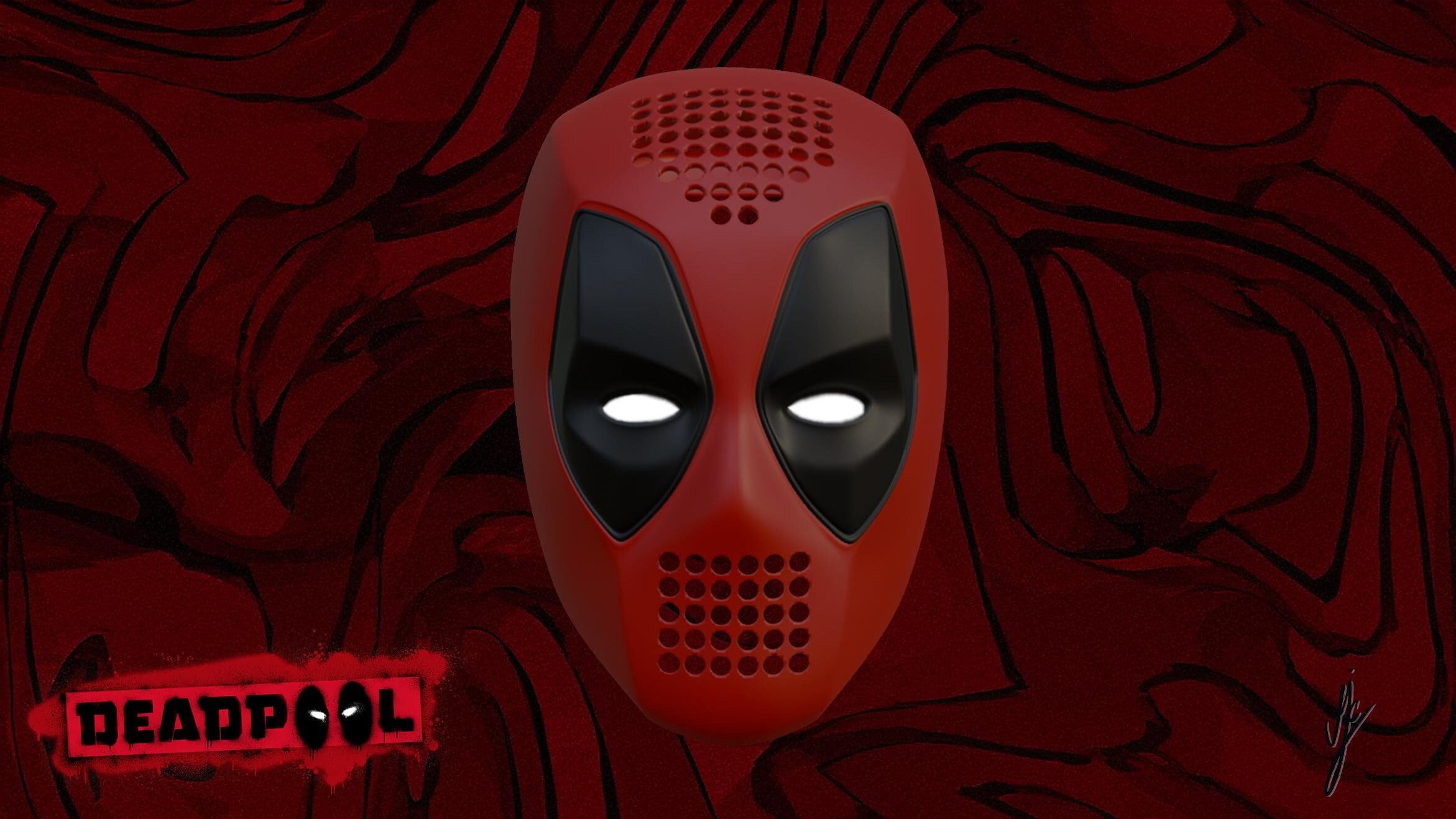 Deadpool Face Shell - 3D Printing Files - Etsy