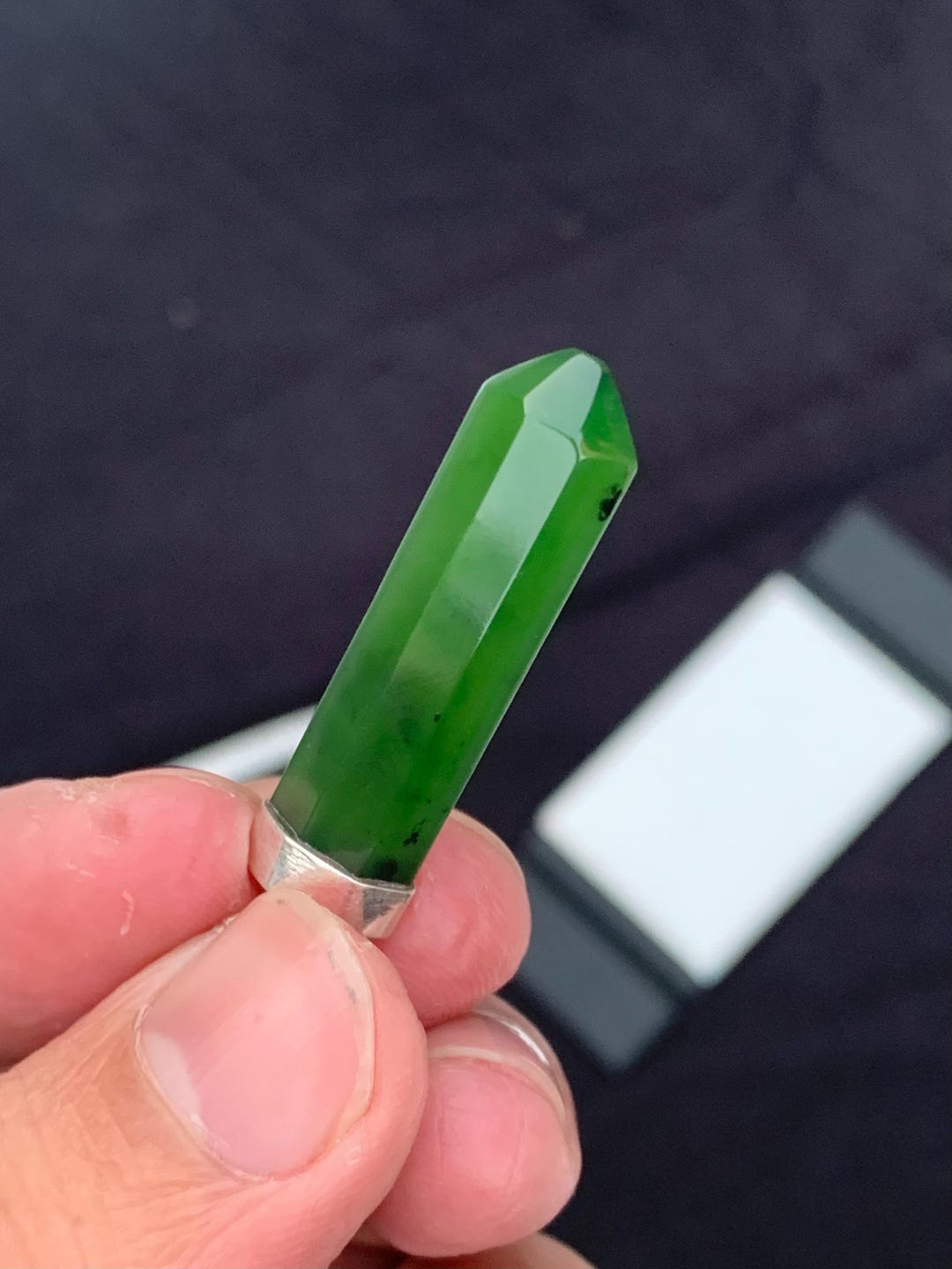 Nephrite Jade Silver Pendant - Etsy