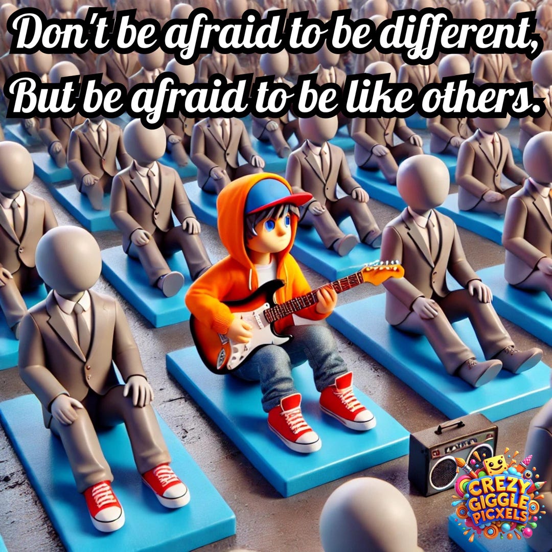 Be Different Empowering PNG, Social Sarcastic, Cheer up PNG, Trending ...