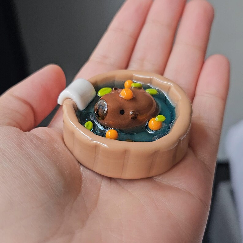 Handmade Clay Figurine Set Capybara Family - Etsy
