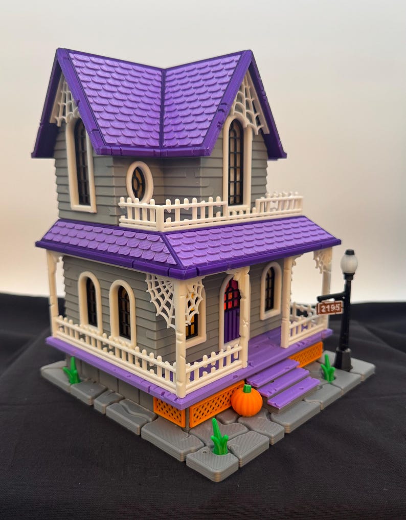 3D Printed Haunted House Décor • Spooky Halloween Night Light • Unique ...