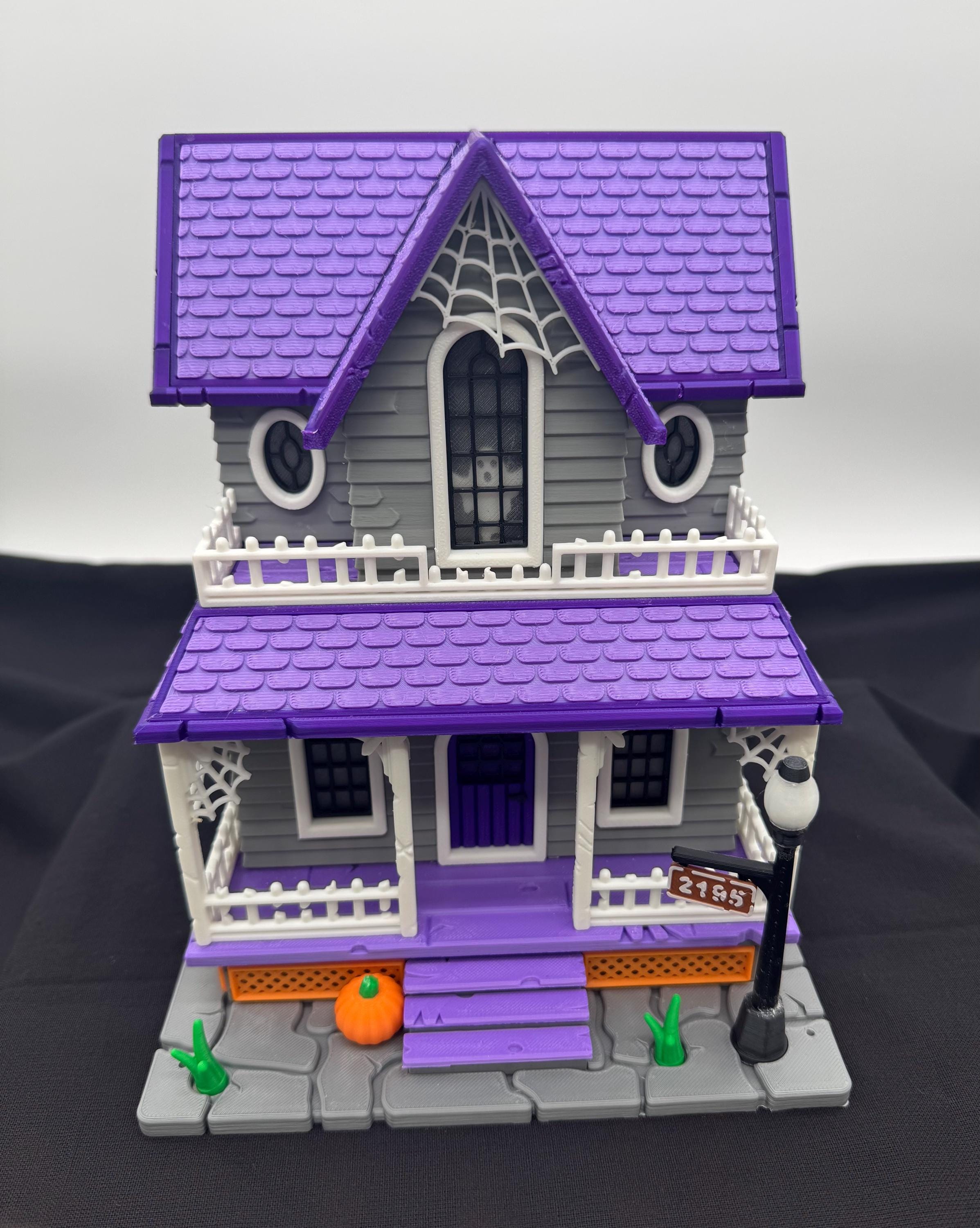 3D Printed Haunted House Décor • Spooky Halloween Night Light • Unique ...