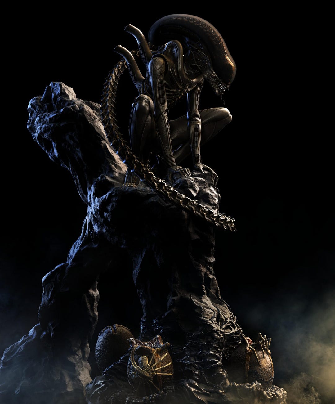 8K 3D Resin Printed Xenomorph Model Kit – Unpainted & Multi-piece ...