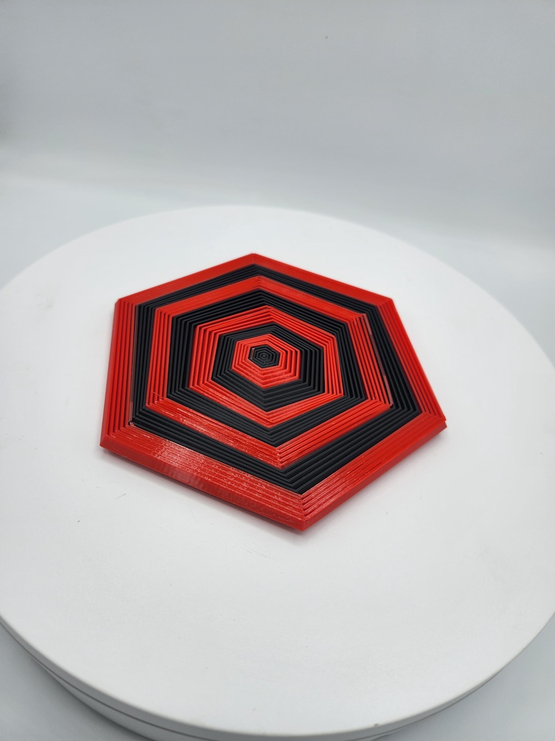 3D Printed Hexagon Fidget Toy - Handheld Stress Relief, Unique ...