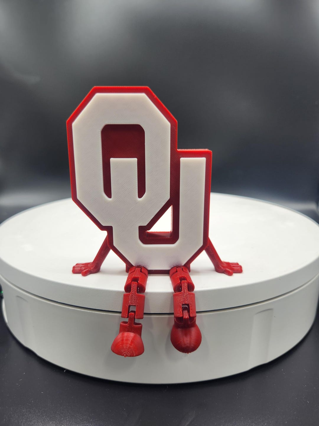 3D Printed Little OU Guy – 4” Tall Oklahoma Sooner Mascot | Unique Fan ...