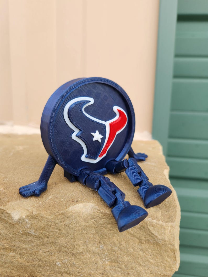 3D Printed Houston Texans Little Buddy – Articulated Legs – Football ...