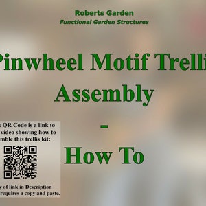 Single Panel Pinwheel Motif Aluminum Metal Garden Trellis Kit - Etsy