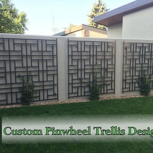 Single Panel Pinwheel Motif Aluminum Metal Garden Trellis Kit - Etsy
