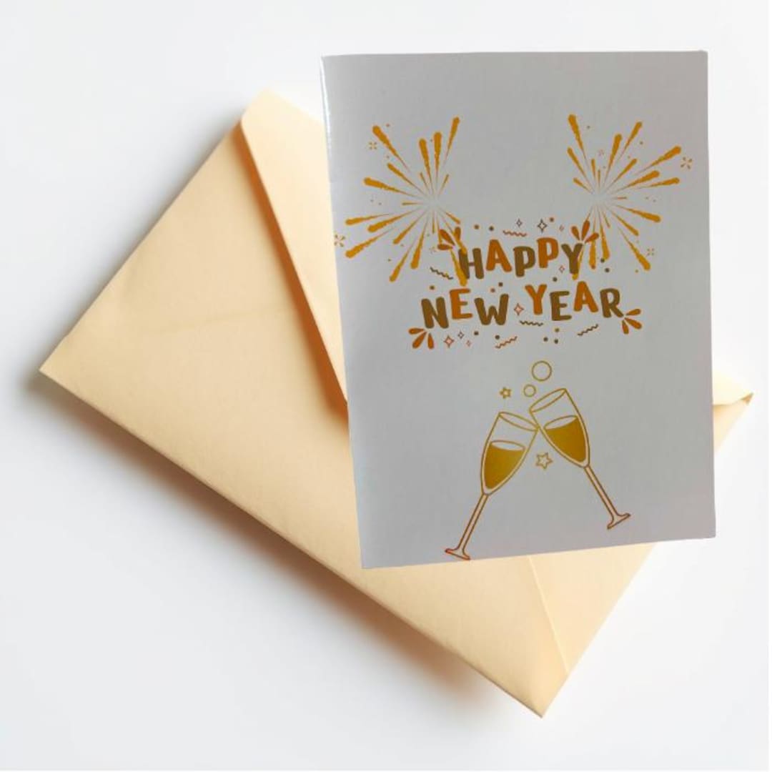New Years Cards. Holiday Cards. Unique Cards. - Etsy