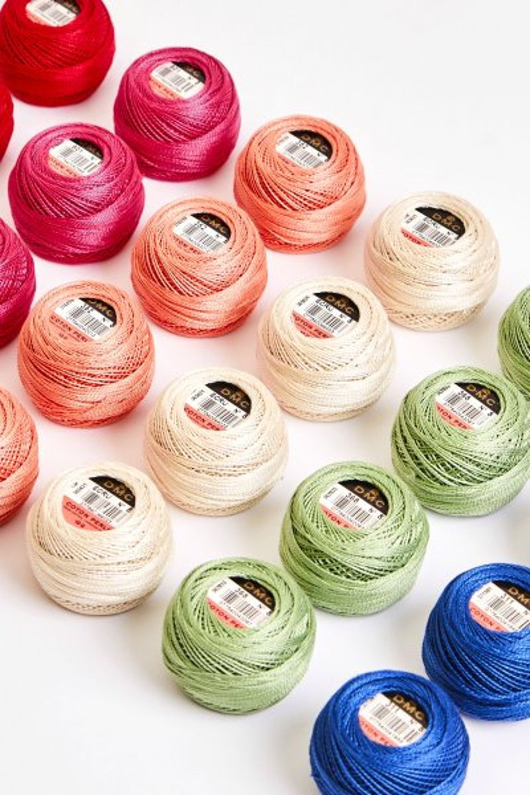 DMC Perle Cotton Size #8 947-3345 *choose Color* - Etsy