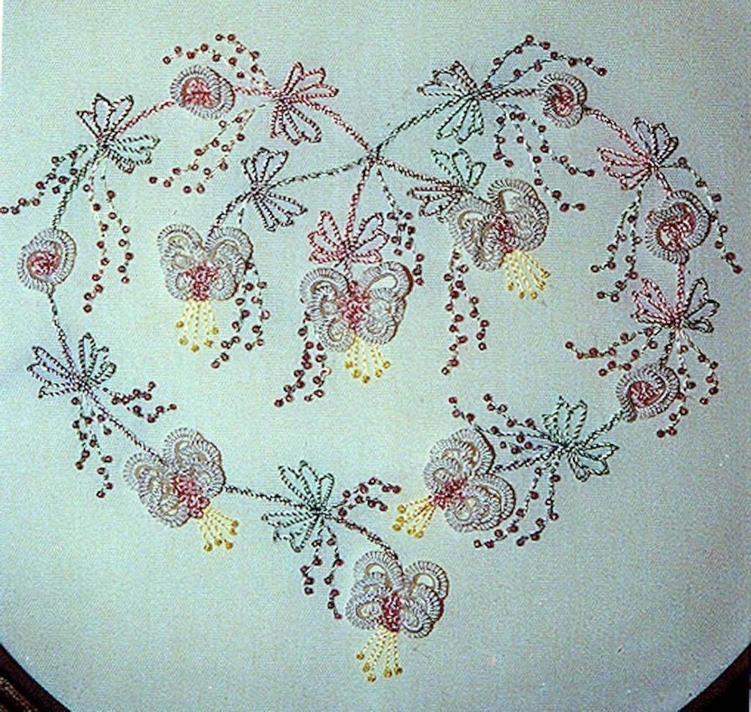 DK Designs Brazilian Embroidery-#3841 Angel Wings Flower-pattern With ...