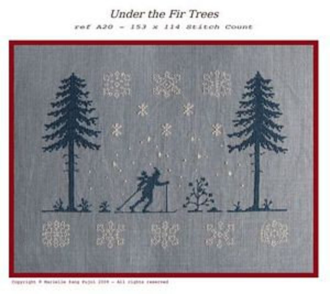Filigram - Under the Fir Trees - Cross Stitch Pattern - Etsy