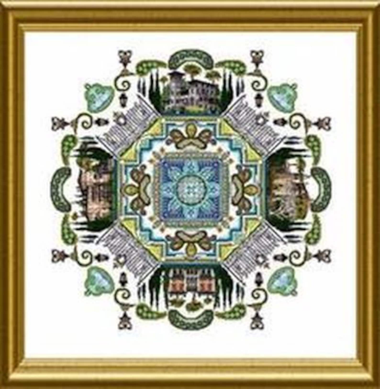 Chatelaine Design - Lake Como Mandala - Cross Stitch Pattern - Etsy