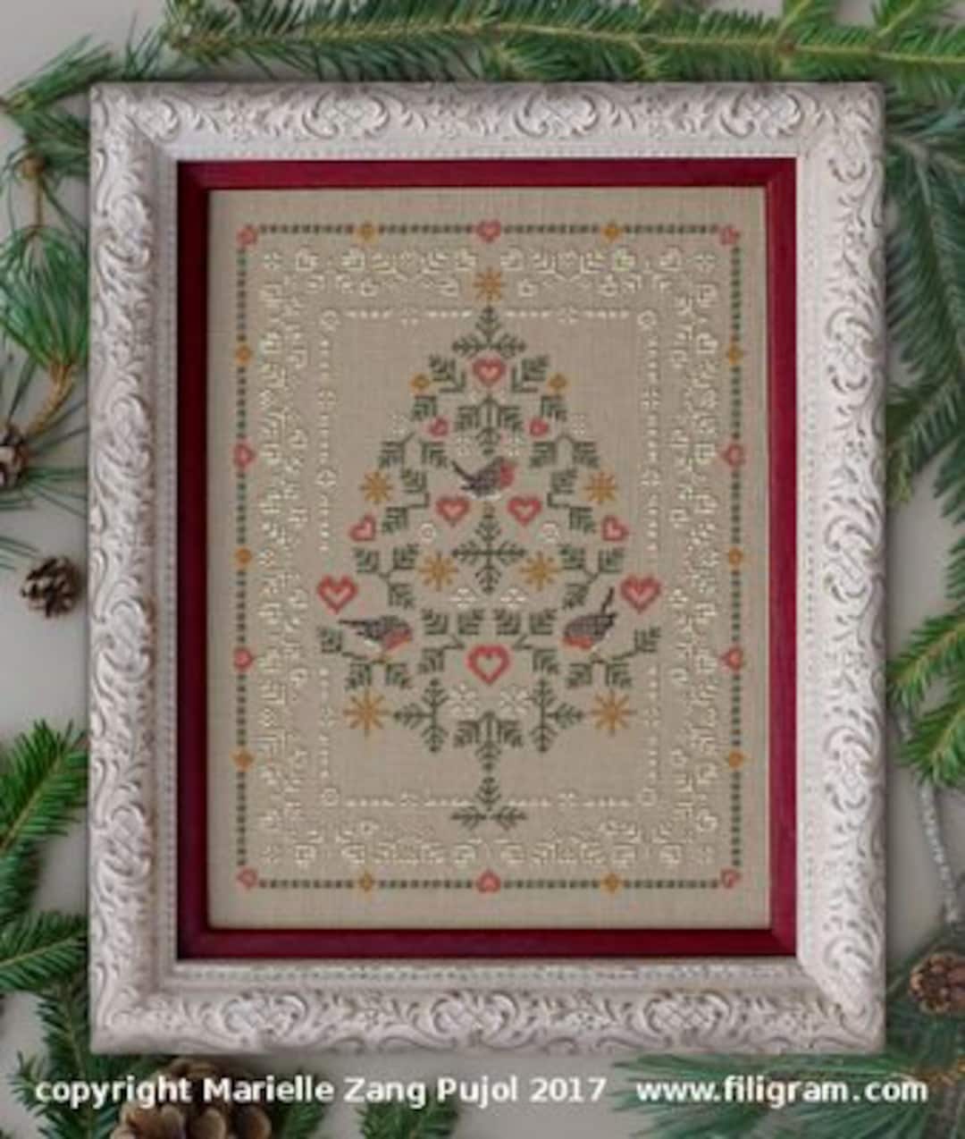 Filigram - My Beautiful Fir Tree - Cross Stitch Pattern - Etsy