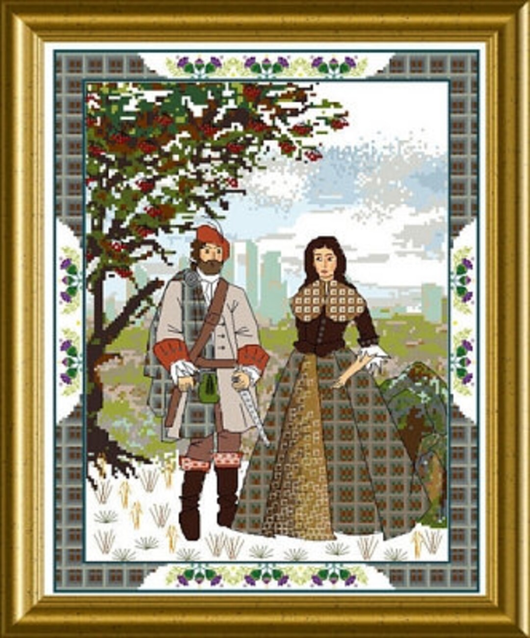 Chatelaine Design - the Scottish Lovers Tapestry A - Cross Stitch ...