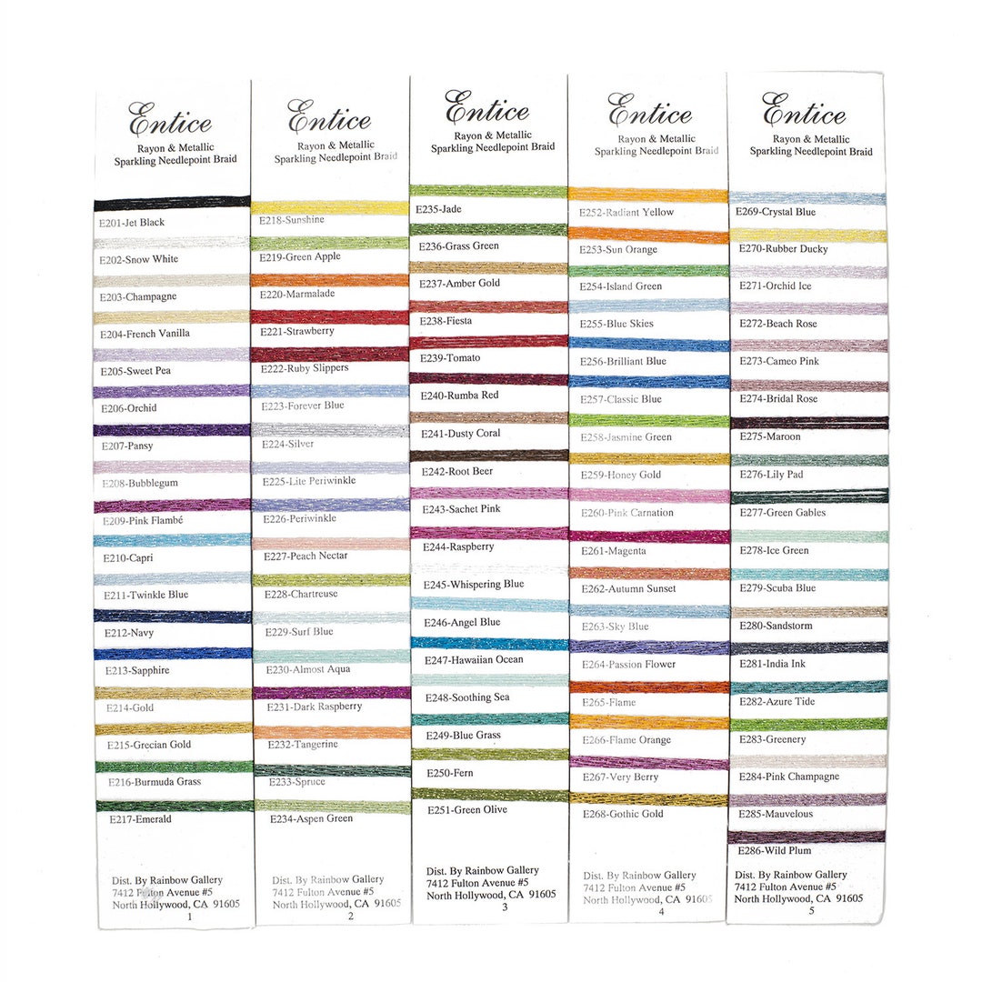 Rainbow Gallery Threads - Entice - E271-E341 ** Choose Color** - Etsy