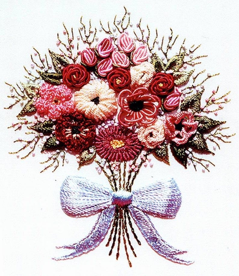 DK Designs Brazilian Embroidery-#3816 Dk's Bow-k -pattern With Fabric ...