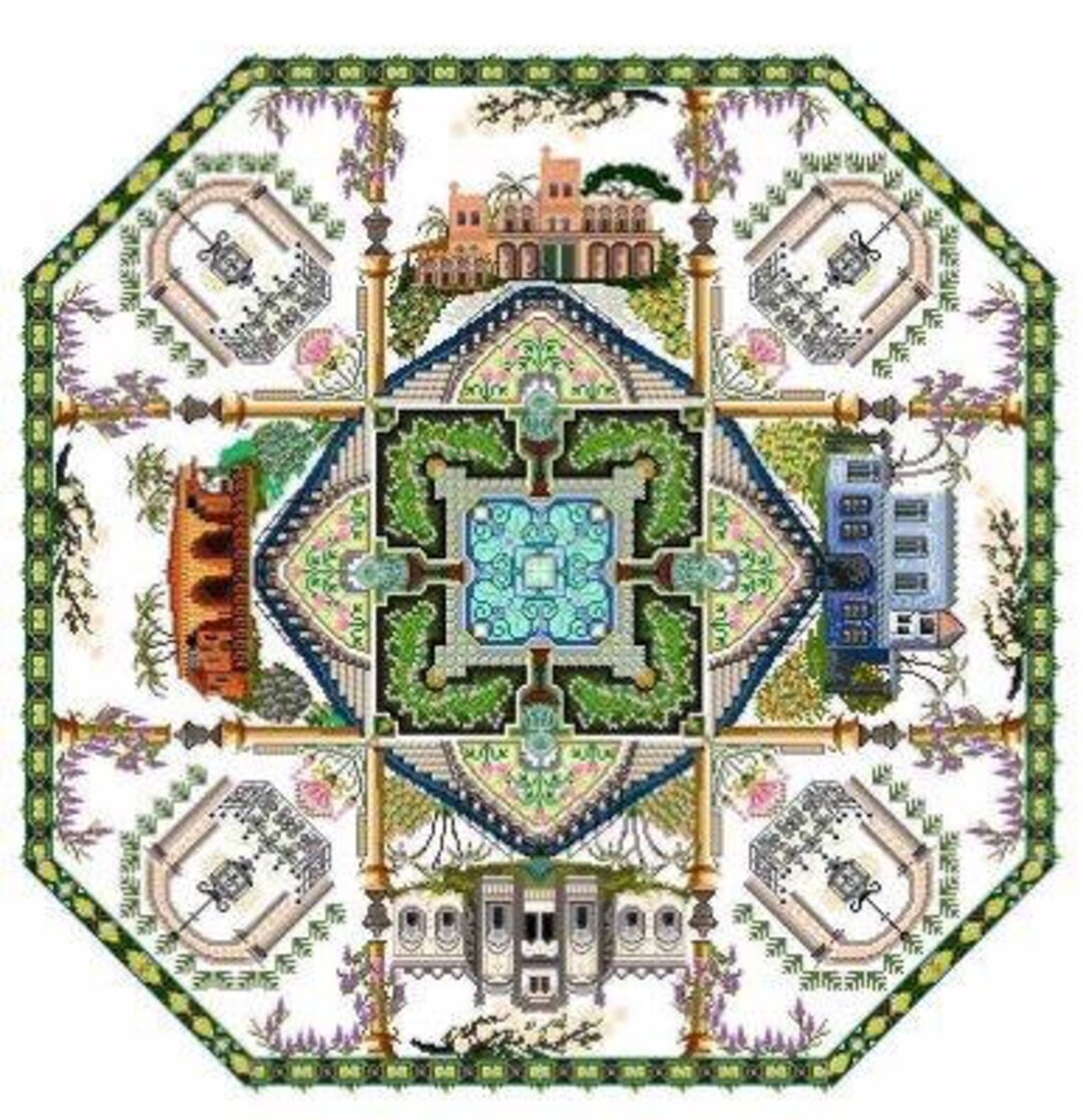 Chatelaine Design - Cuban Mansions - Cross Stitch Pattern - Etsy
