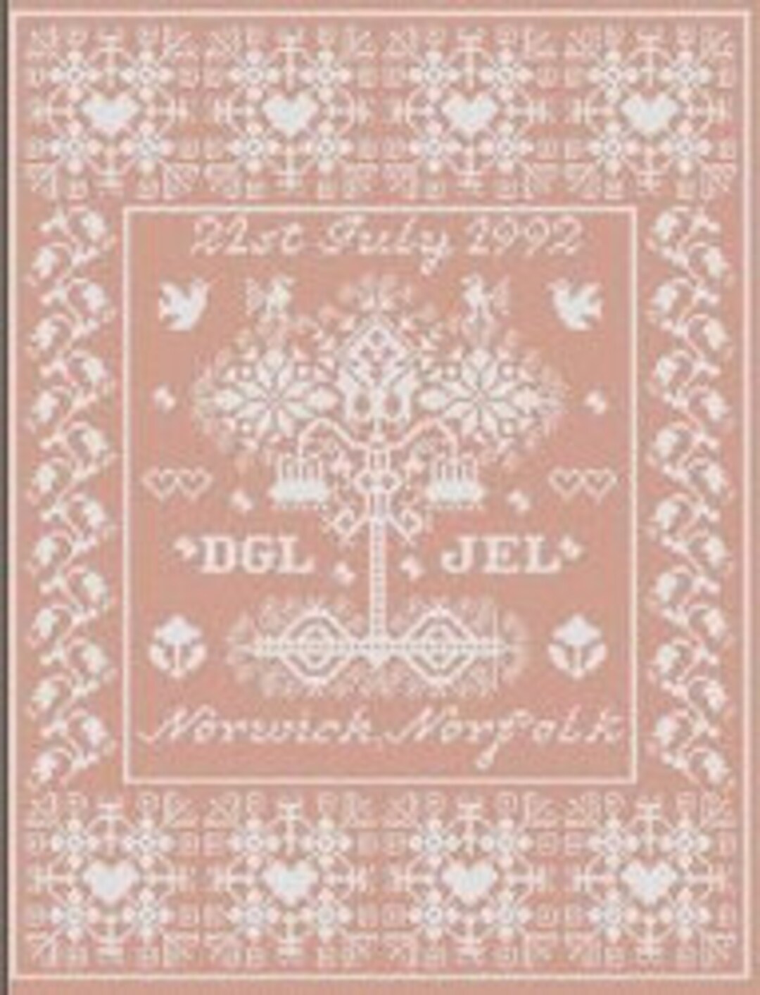 Long Dog Samplers - Wedding - Cross Stitch Pattern - Etsy