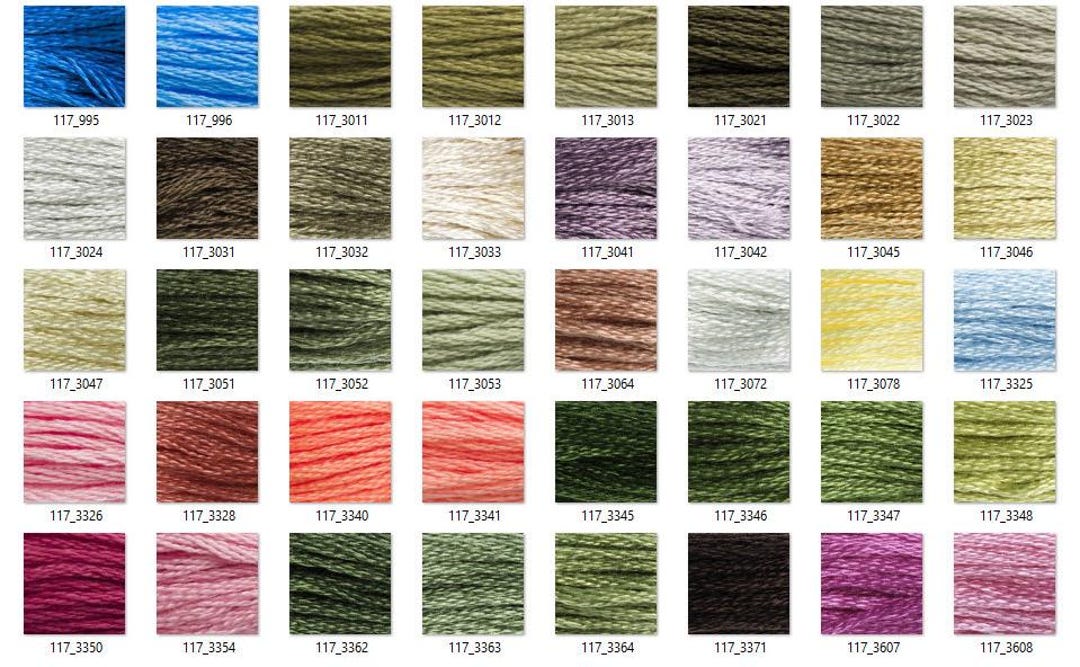 DMC Floss Six Strand 3011-3770 *choose Color* - Etsy