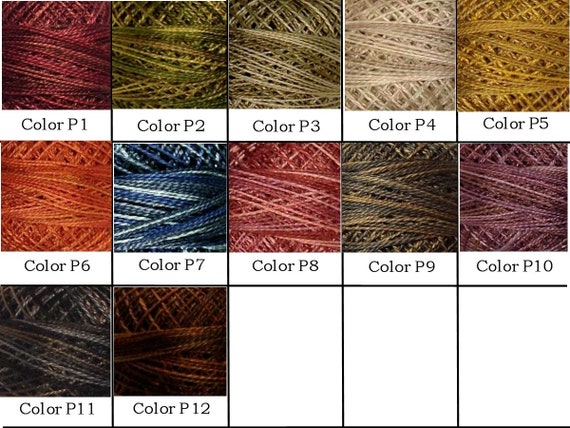 Valdani Perle Cotton Balls/variegated Colors P1 Thru P12 | Etsy