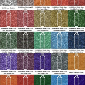 Miyuki Delica Size 11/0, Seed Beads, Colors DB630-DB732, 7.2 Gram Tubes ...