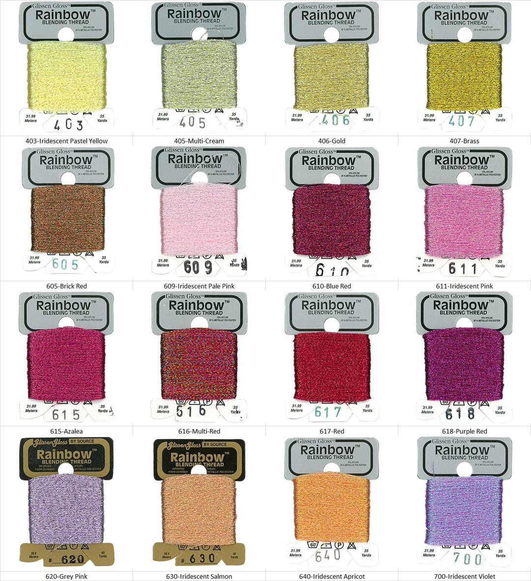 Glissen Gloss Rainbow Blending Thread - Choose Your Color - Etsy