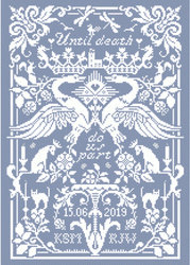 Long Dog Samplers Forevermore Cross Stitch Pattern | Etsy