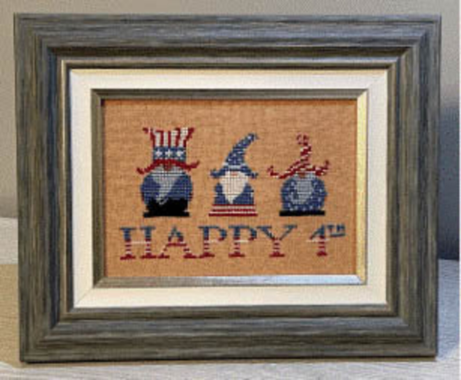 Aury TM Designs Happy 4th Cross Stitch Pattern | Etsy
