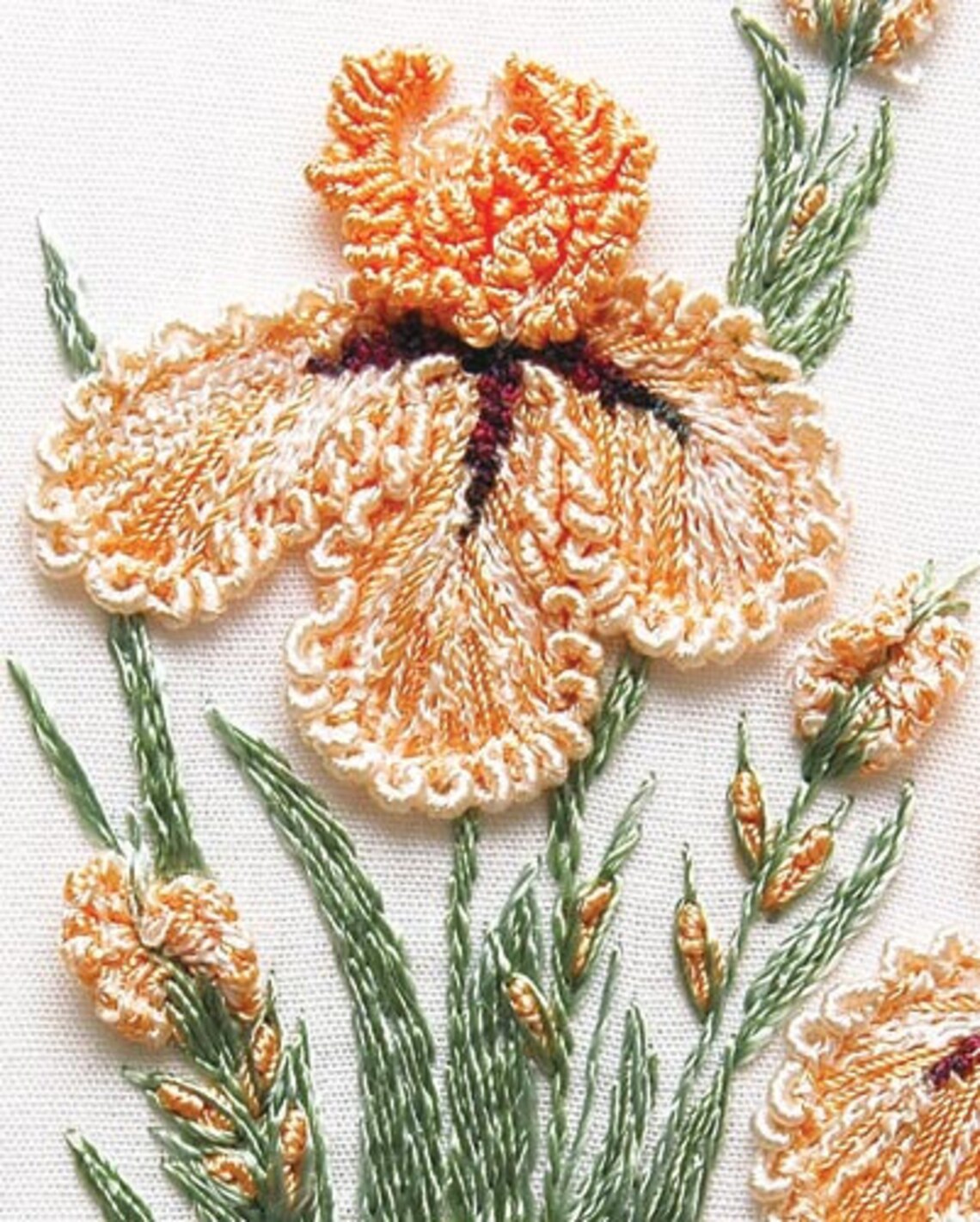 Iris Patch Brazilian Embroidery KIT #1040 - Edmar Threads/choose Fabric ...