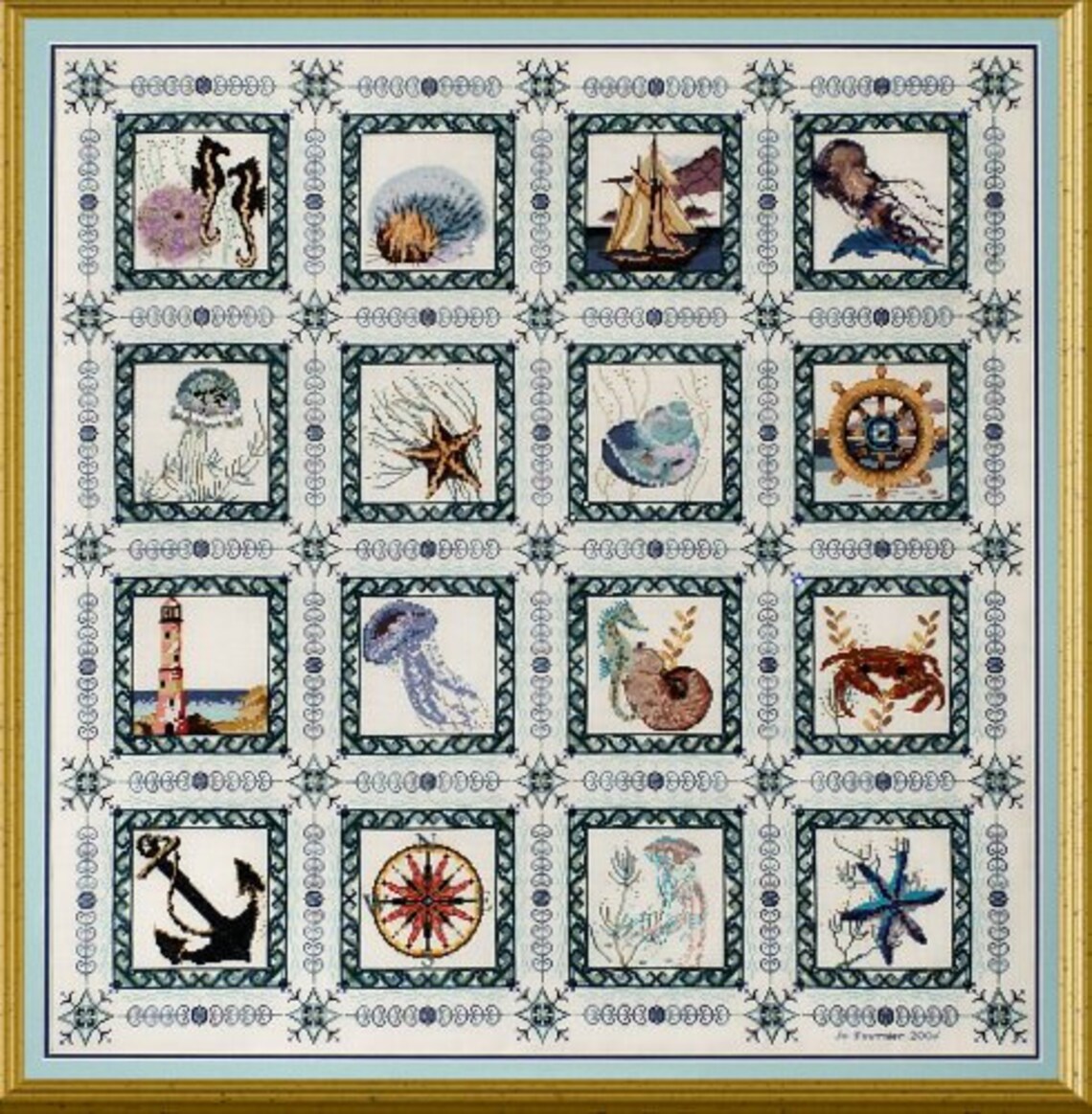 Chatelaine Design Sea Quilt Cross Stitch Pattern - Etsy