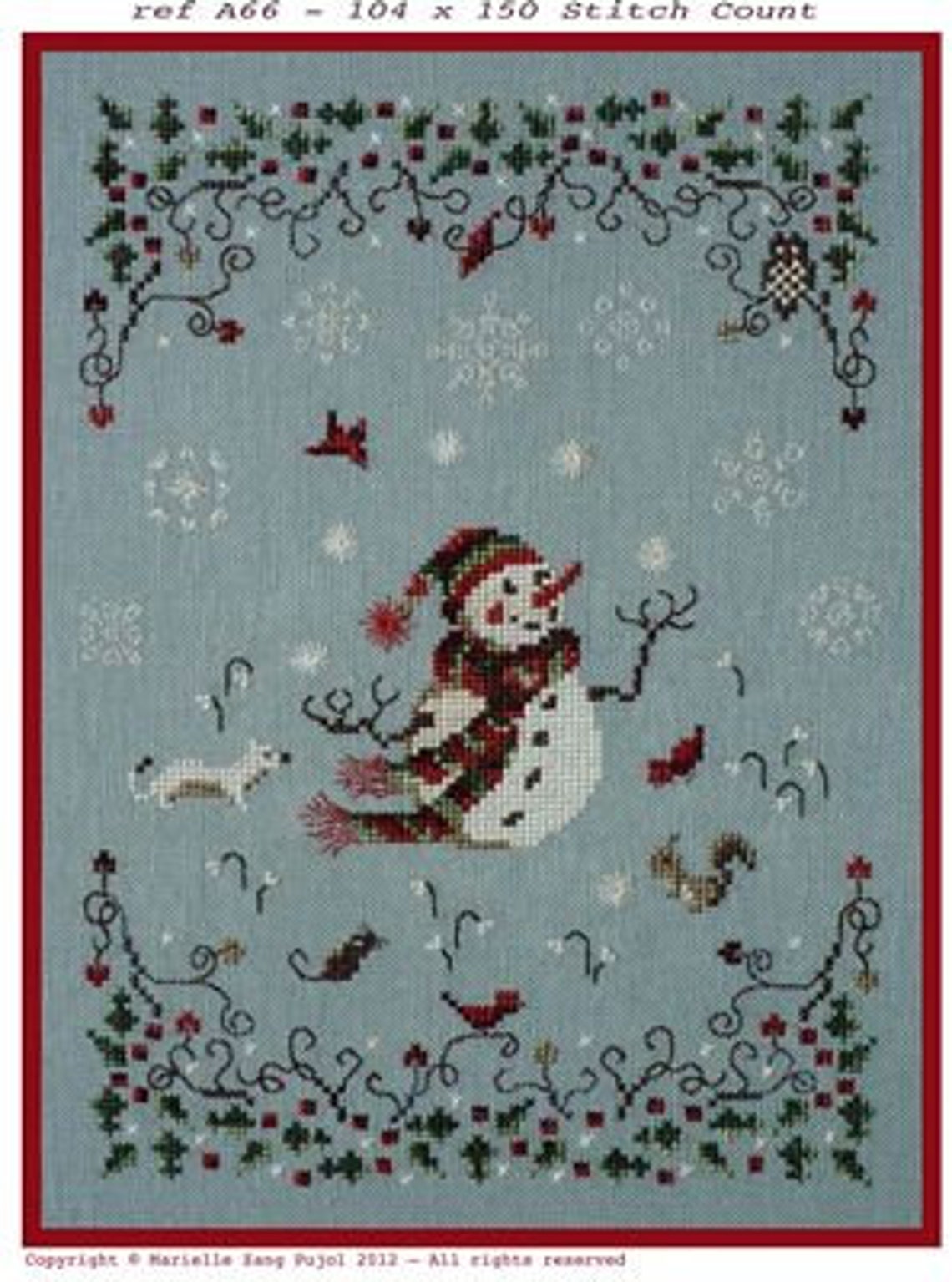 Filigram Snowballs Cross Stitch Pattern | Etsy
