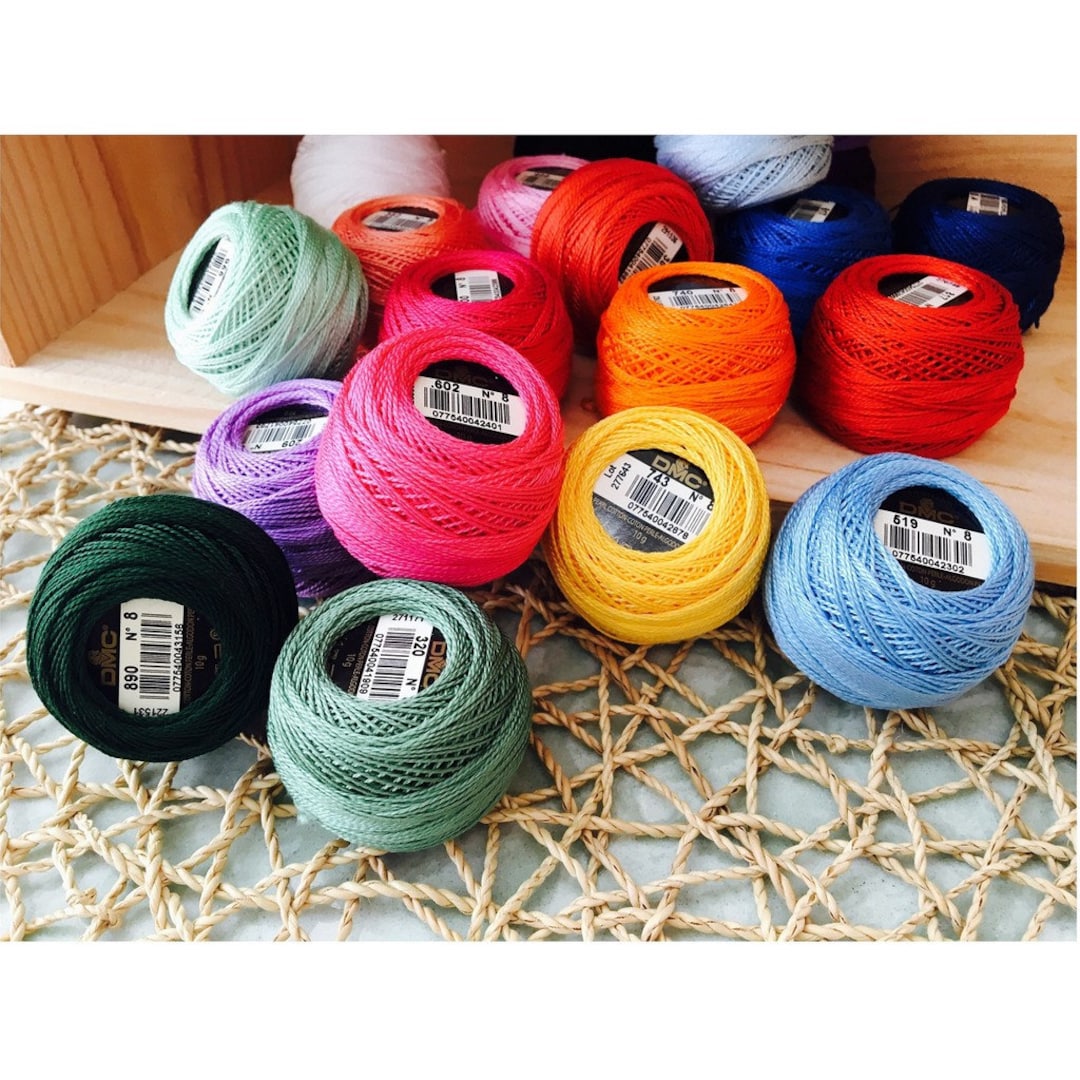 DMC Perle Cotton Size #8 744-815 *choose Color* - Etsy