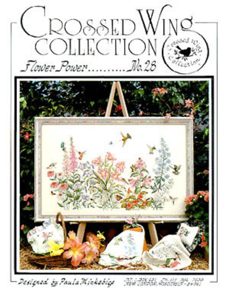 Crossed Wing Collection Flower Power Cross Stitch Pattern - Etsy