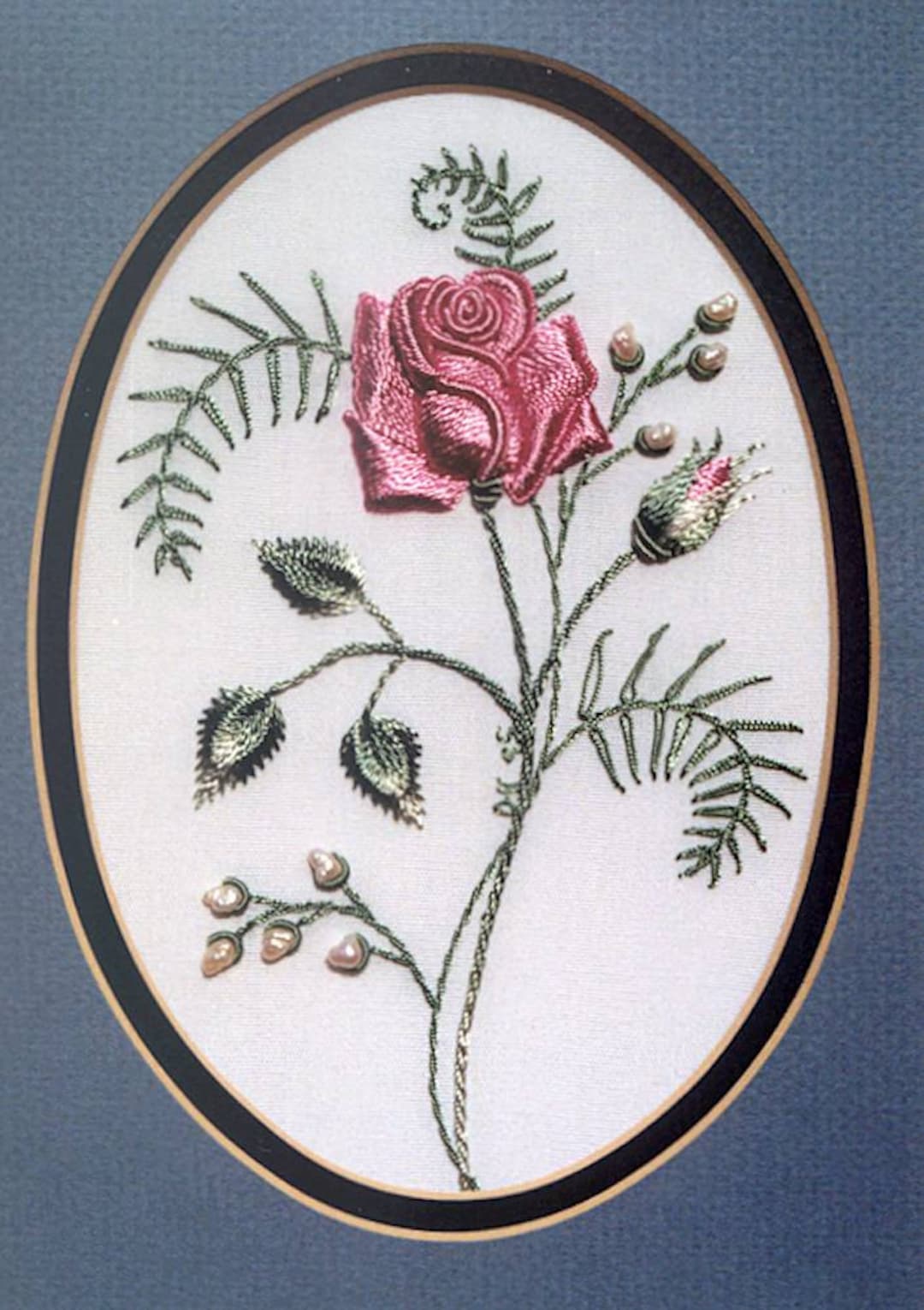 DK Designs Brazilian Embroidery-#3802 A Rose for My Mother-pattern With ...