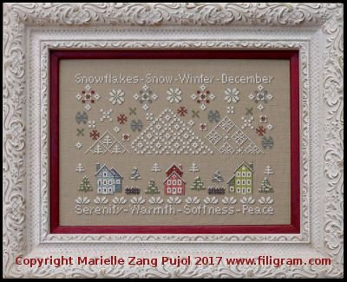 Filigram - First Snowflakes - Cross Stitch Pattern - Etsy