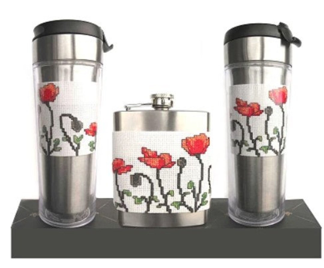 Peacock & Fig - Poppy Cup Cozy - Pattern - Etsy