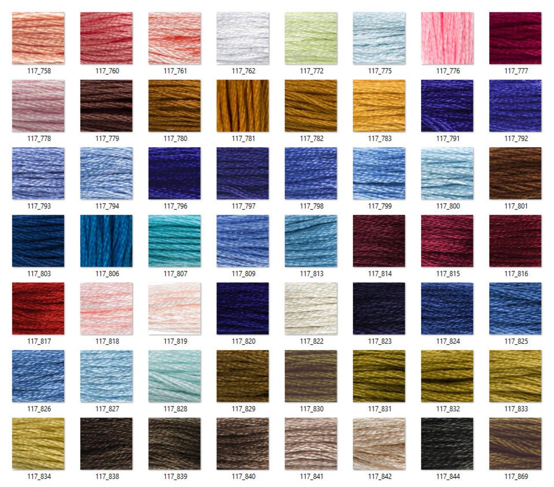 DMC Floss Six Strand 738-892 *choose Color* - Etsy