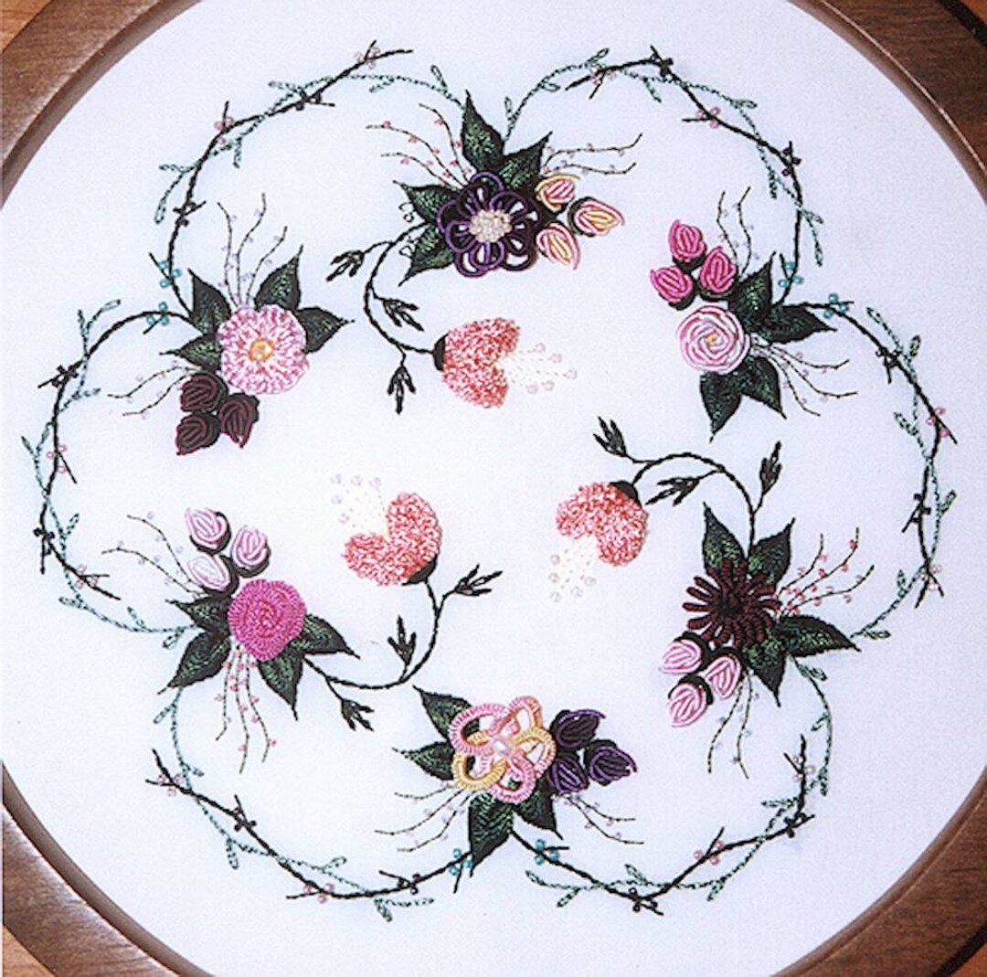 DK Designs Brazilian Embroidery-#3826 Dk's D-light -pattern With Fabric ...