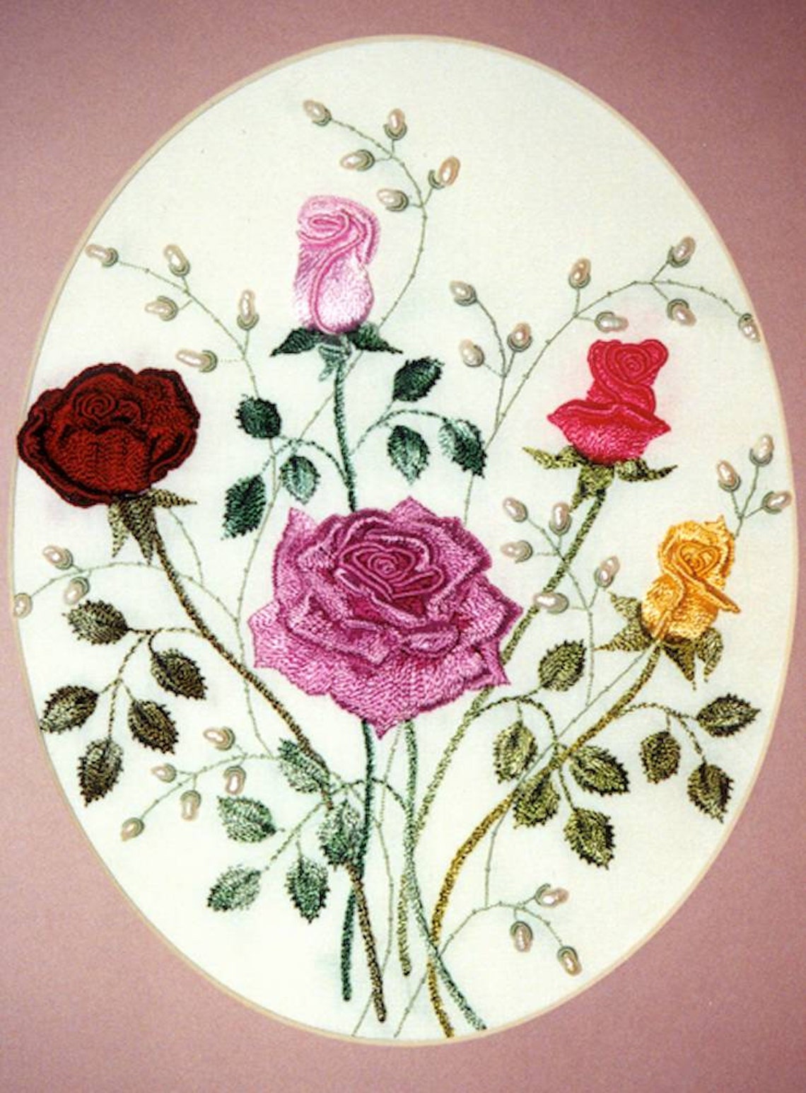 DK Designs Brazilian Embroidery- #3807 Roses Too -pattern With Fabric ...