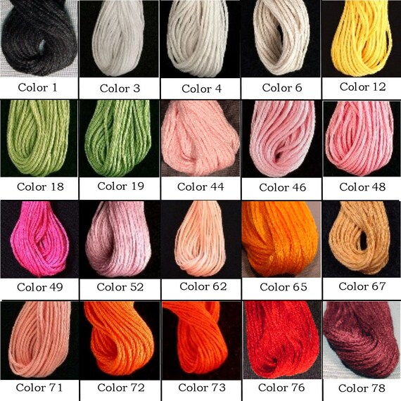 Valdani 6-ply Stranded Floss/solid Colors 1 Thru 842 - Etsy