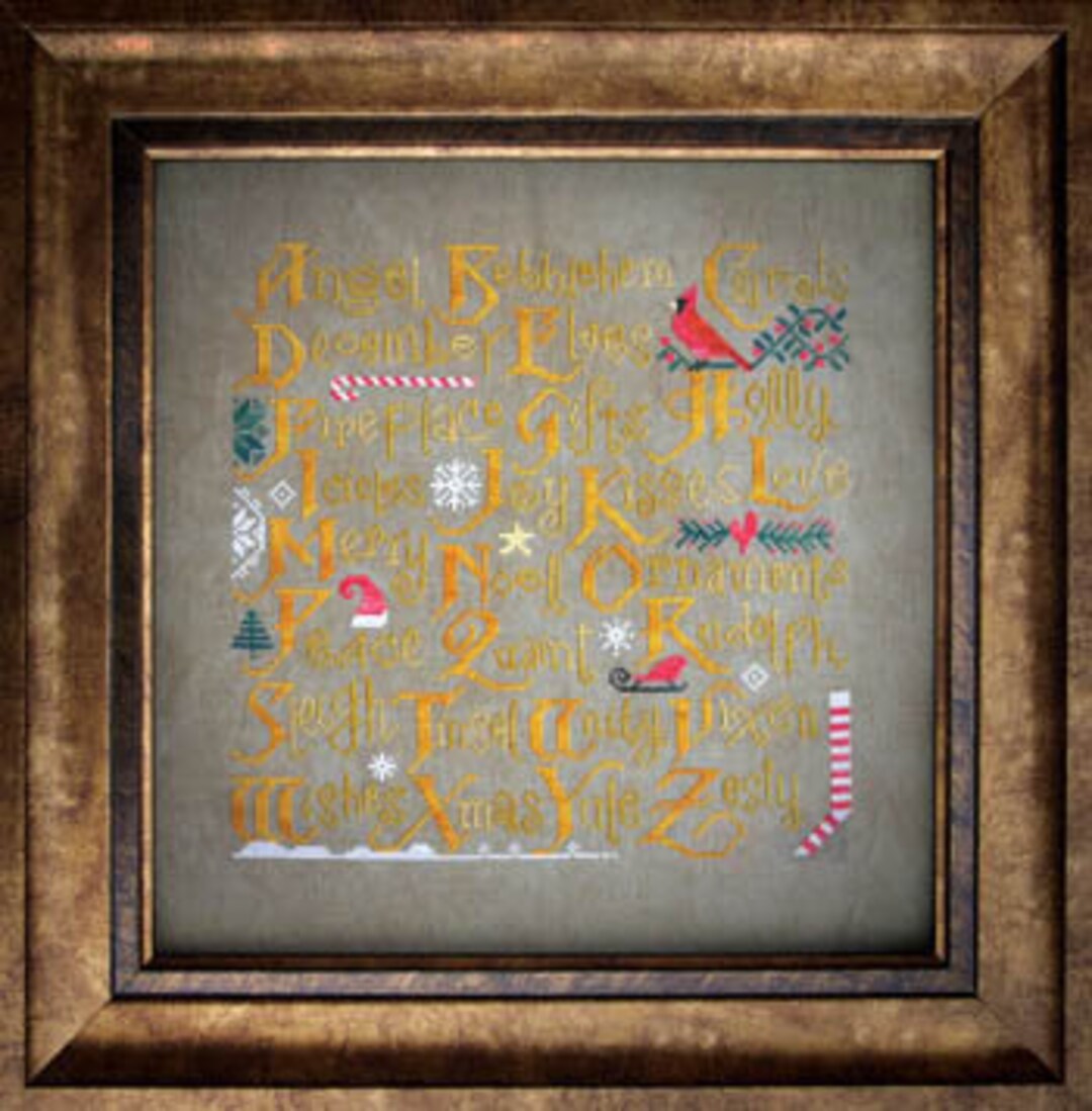 Cottage Garden Samplings - Christmas Sampler - Pattern - Etsy