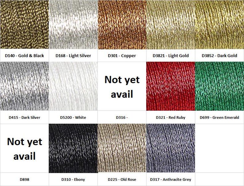 DMC Diamant Thread - Multiple Colors, Metallic Cross Stitch Thread - Etsy