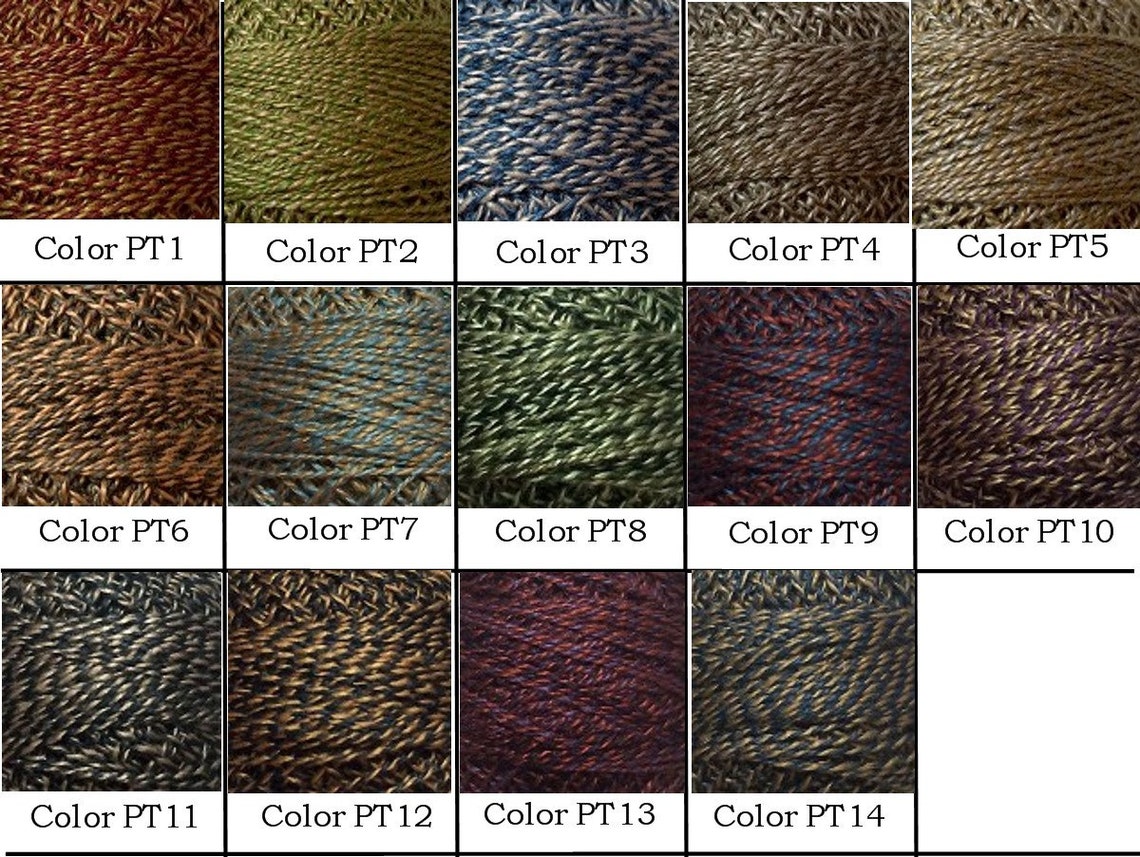 Valdani Perle Cotton Balls/variegated - Colors P1 Thru P12, PT1 Thru ...