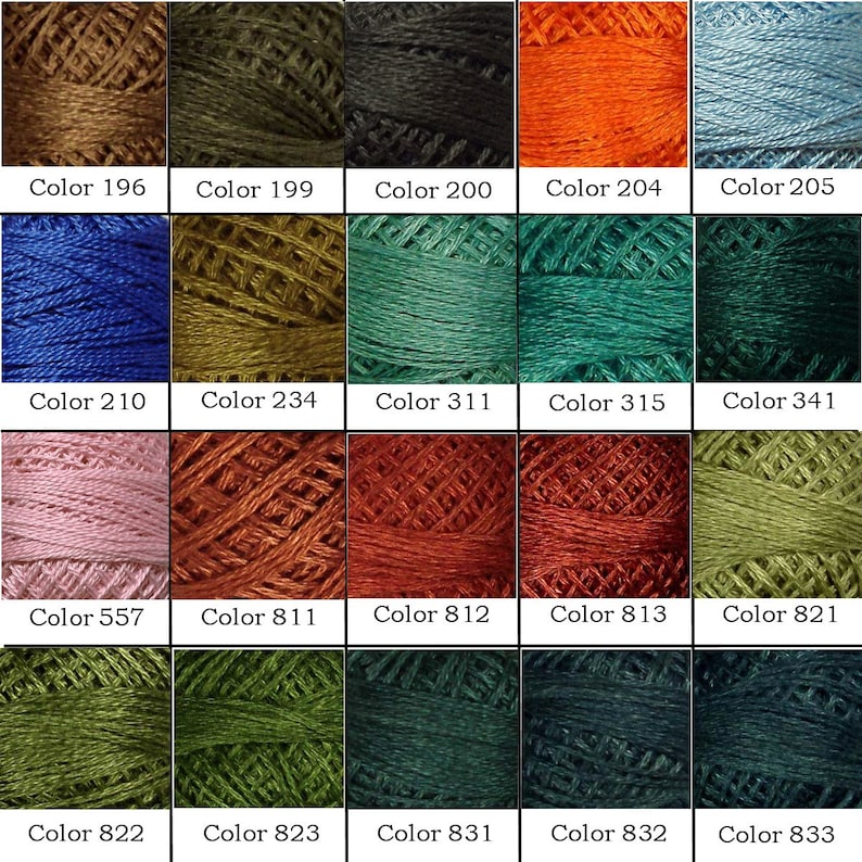 Valdani 3-ply Stranded Floss/solid Colors 1 Thru 833 - Etsy