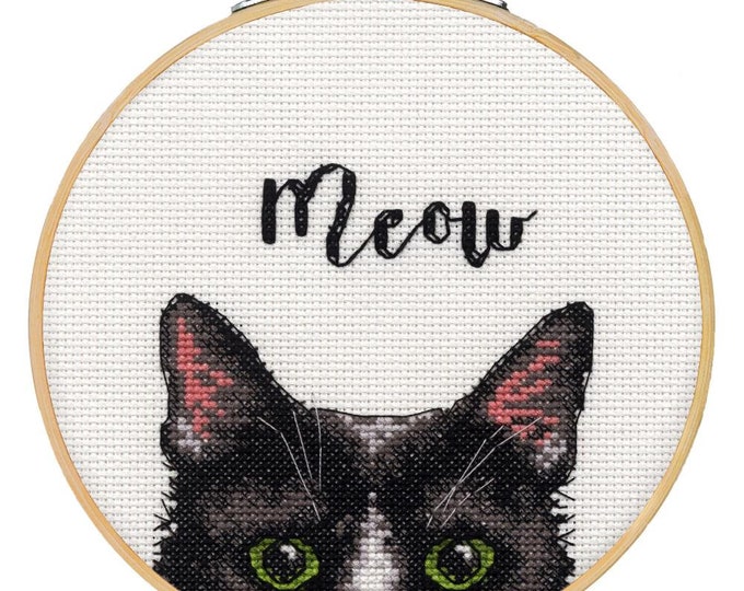 Meow Dimensions Counted Cross Stitch Kit - Etsy