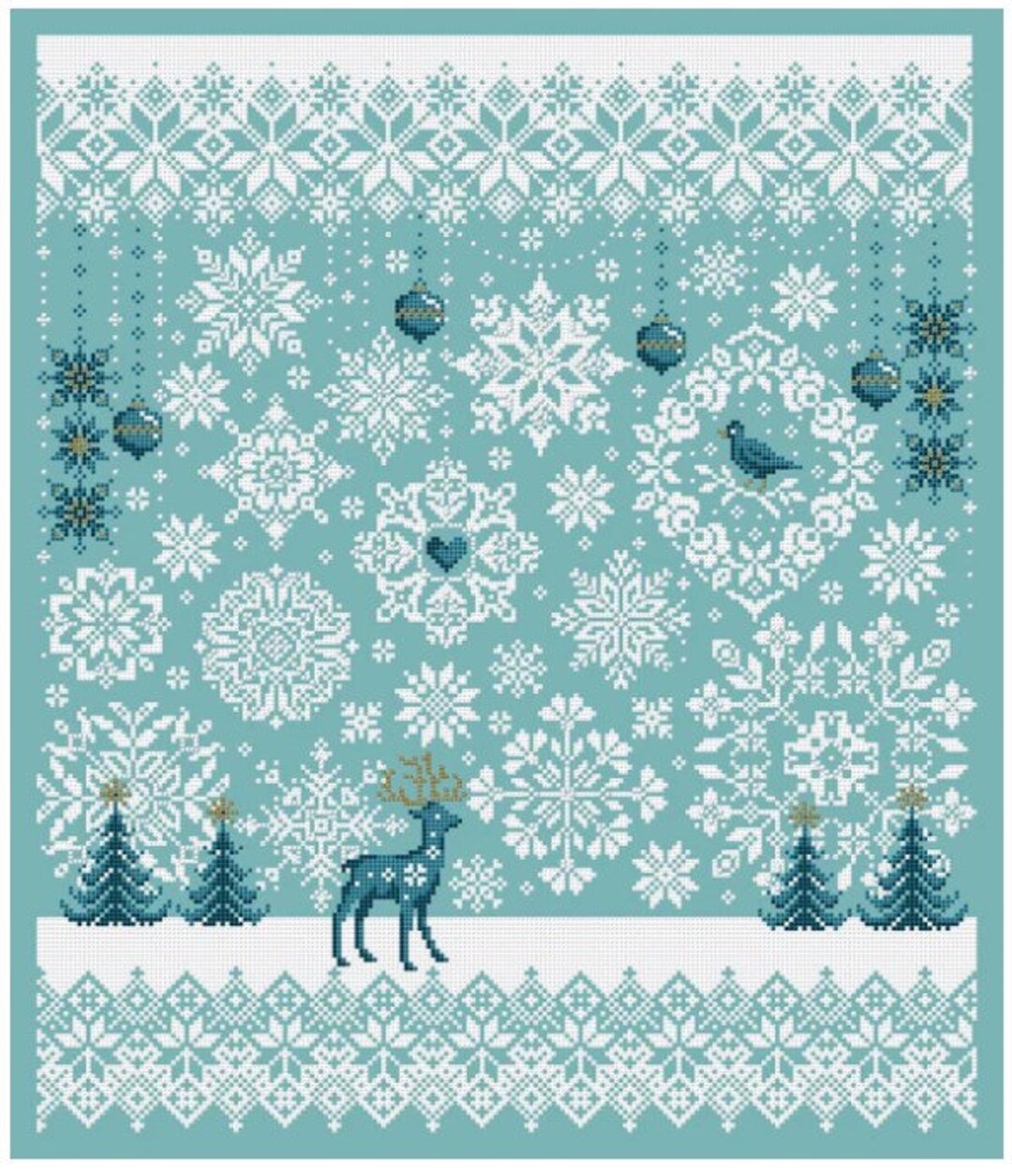 Shannon Christine - Falling Snow - Cross Stitch Pattern - Etsy