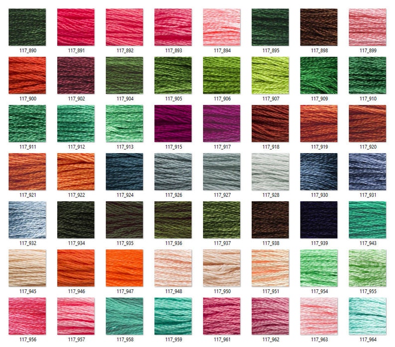 DMC Floss Six Strand 738-892 choose Color - Etsy
