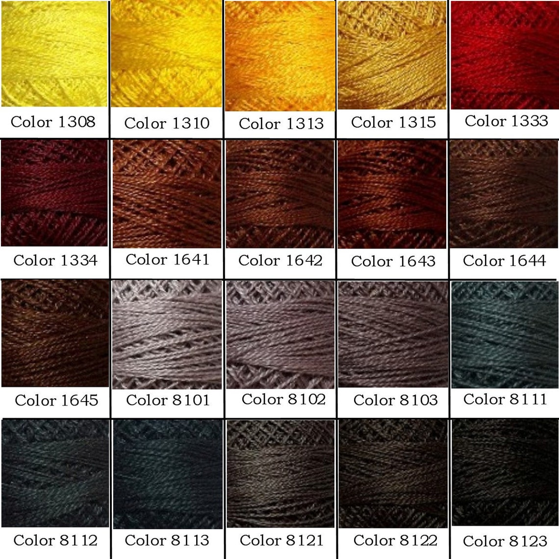 Valdani Perle Cotton Balls/solid Colors 861 Thru 8123 Size - Etsy